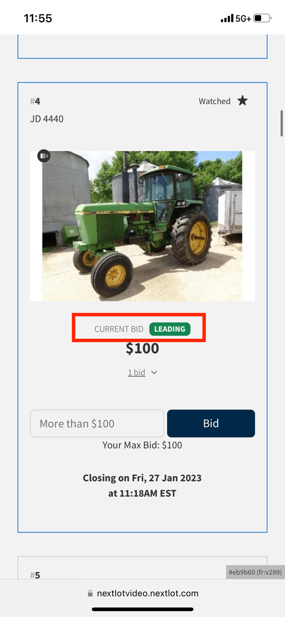 How to Bid in a Timed Online Auction (Mobile)