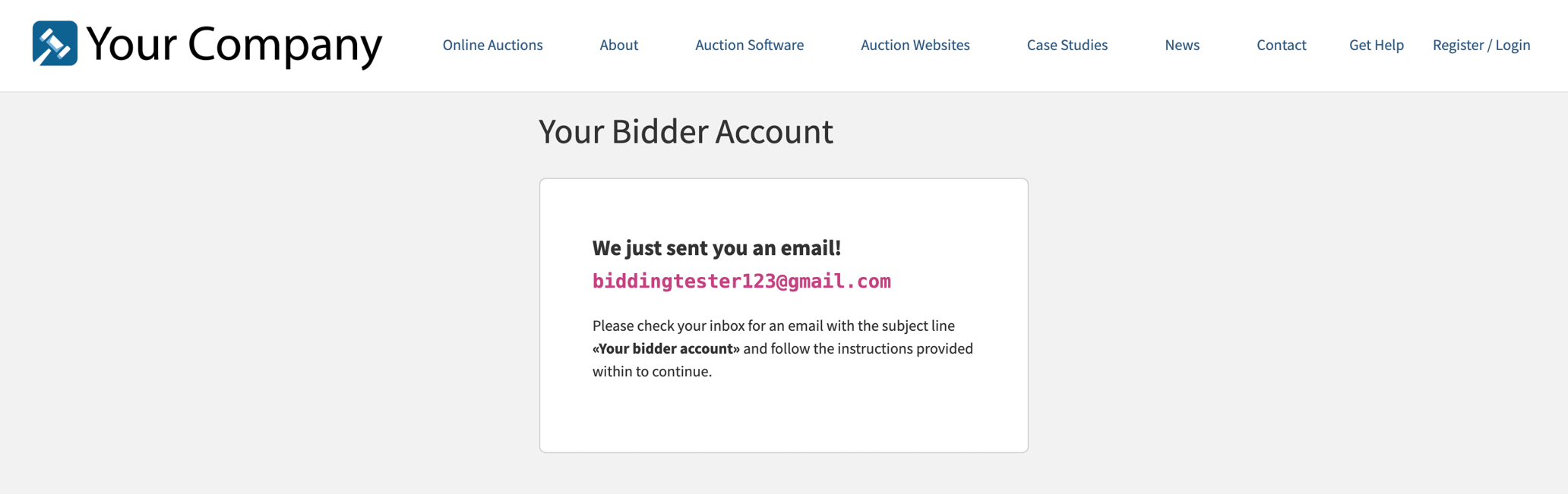 How to Register a New Online Bidding Account (Computer)