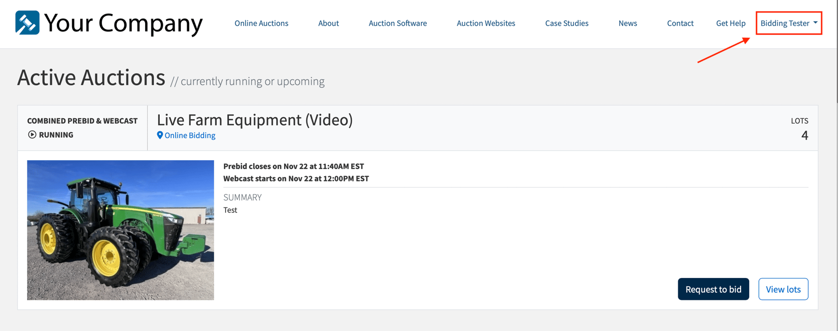 How to Register a New Online Bidding Account (Computer)