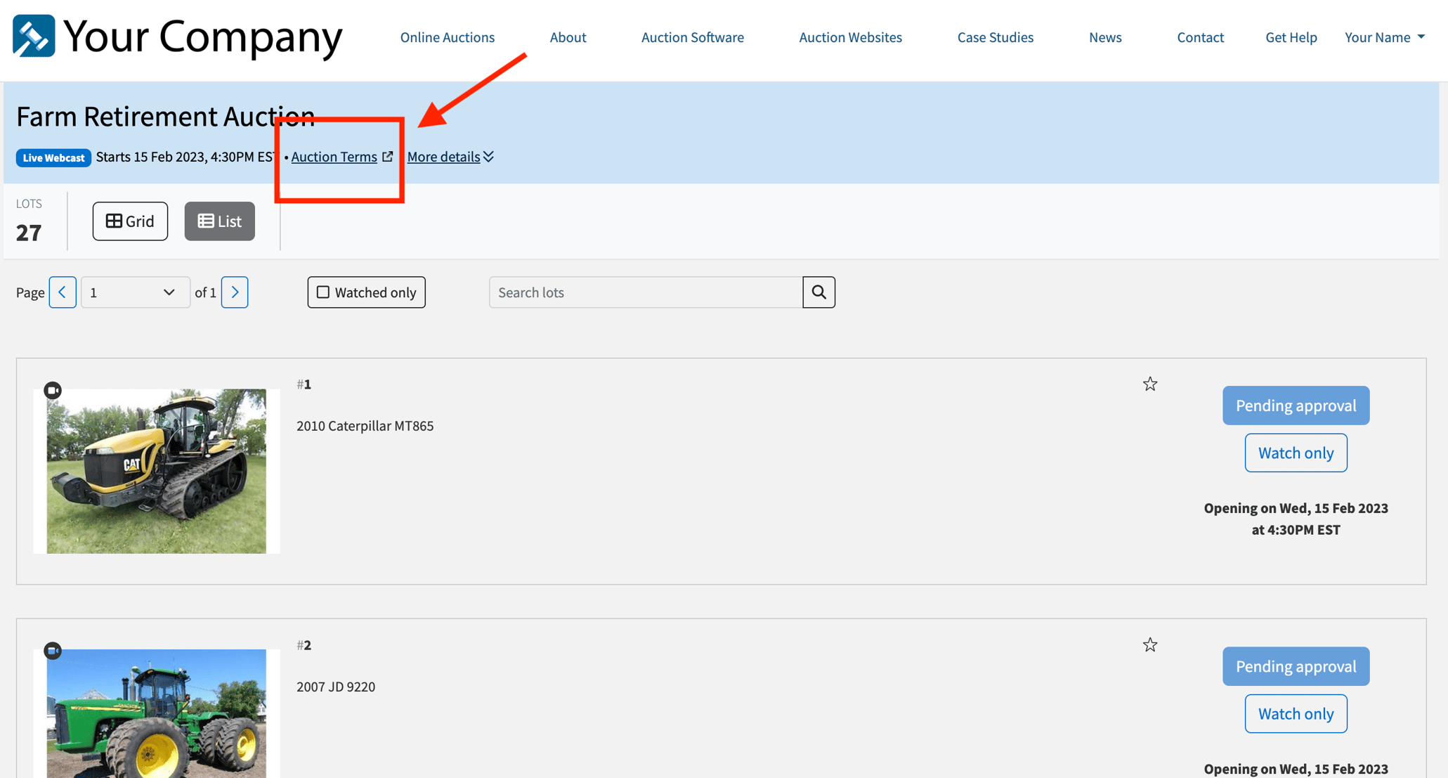 How to Bid in a Webcast Auction (Computer)